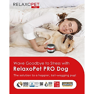 RelaxoPet Pro Dog Relaxation System - Calming for Dogs Relaxation Device with Noise Motion, LED Indicator, Pro Timer - Portable Sound Machine for Dogs for Thunderstorms, Fireworks, & Travelling