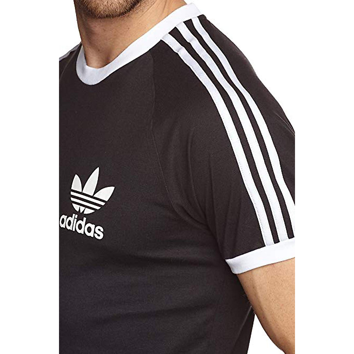 adidas Men’s Cotton Sports Originals T-Shirt S Black (Black, Small)