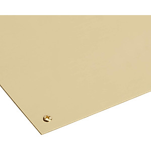 Ives by Schlage 6X34 Schlage C8400B3 Kick Plate, 34 in L X 6 in W, for Use with Exterior Or Interior Door Surface