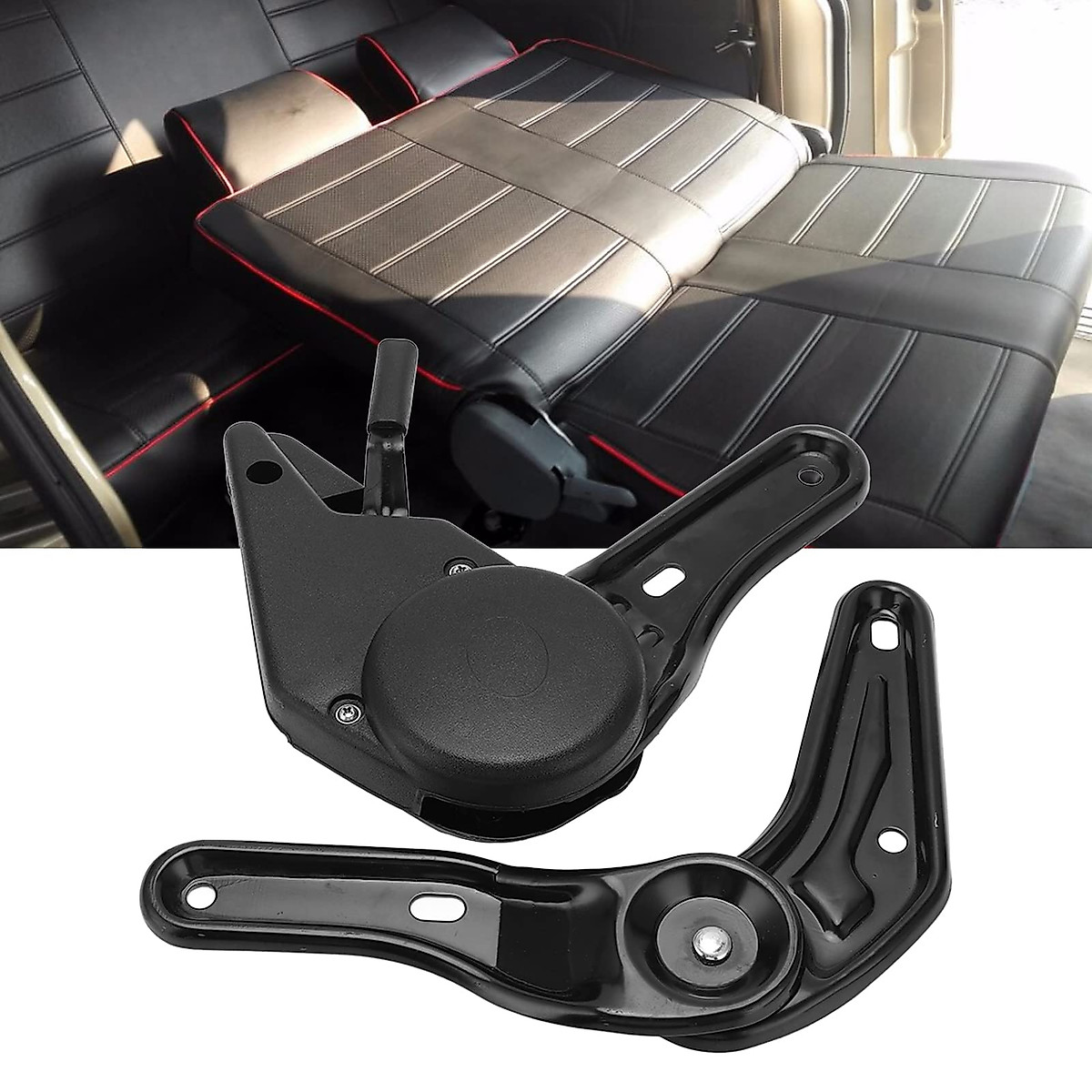 Seat Backrest Hinge Recliner, Automatic Seat Backrest Hinge Recliner for Truck Excavators 30-180° Adjustable, Car Seat Backrest Hinge Toothed Plate Seat Recliner on Both Sides