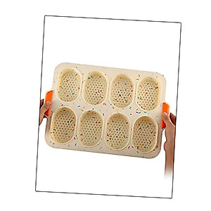 UPKOCH 1pc Roll Non Stick Baking Sheet Mini Muffins Silicone Cake Pan Oven Baking Cupcake Pan Muffin Bakeware Pan Silicone Bread Mold DIY Baking Molds Silicone Cake Baking Mold Brownie