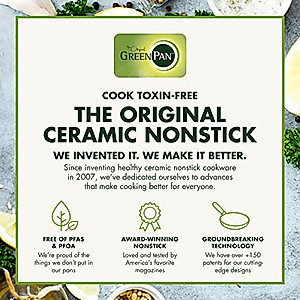 GreenPan Valencia Pro Hard Anodized Healthy Ceramic Nonstick 4.5QT Saute Pan Jumbo Cooker with Lid, PFAS-Free, Induction, Dishwasher Safe, Oven Safe, Gray
