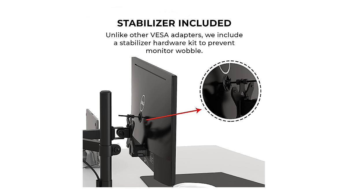 HumanCentric VESA Mount Adapter Compatible with Dell Monitors SE2416HX ...