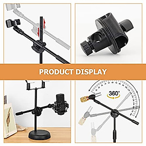 ERINGOGO 6 pcs camera desk mount wireless mic holder Multifunctional Buckles tabletop mic stand Mic Arm Clamps boom arm Photography Mic Stand Accessories sax mic clip Telephone tripod abs