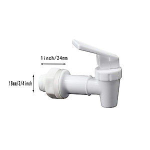 Hgzaccompany Replacement Cooler Faucet Water Bottle Jug,Water Dispenser Tap Set,BPA-Free Plastic Spigot Spout Water Beverage Lever Pour Dispenser Valve,Water Crock Tap (2, White)