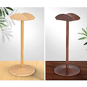 ANIIC Headset Stand Universal Headphones Stand Holder Gaming Headset Stand Earphone Display Rack Hanger Bracket for Over Ear Headsets Headphone Stand (Color : Walnut Texture)