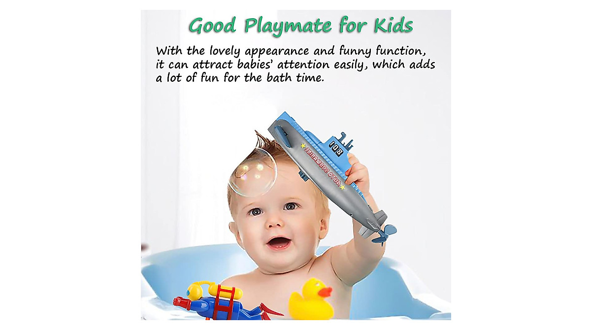 Wind-up Submarine & Diver Bath Toy - Fun Water Toys for Kids