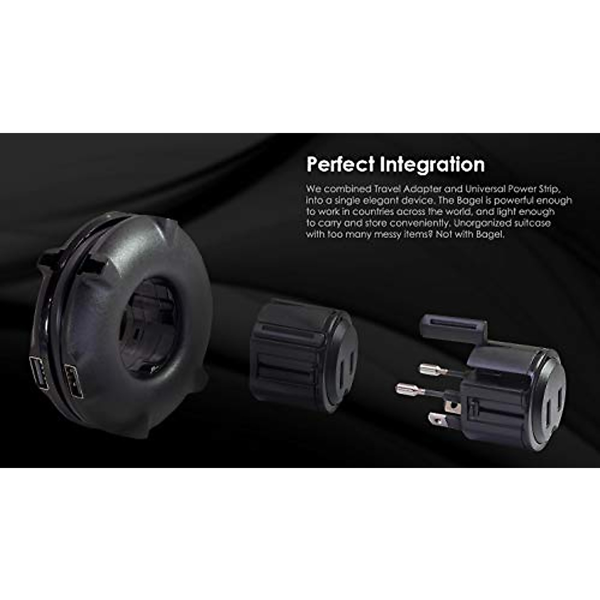 MOGICS Bagel-(White) Universal Power Strip | Working from Home Essential