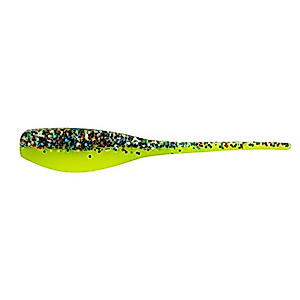Bobby Garland Mo' Glo 2" Baby Shad Glow-in-The-Dark Soft Plastic Fishing Lure, Fishing Gear and Accessories, 18 per Pack, Green Lantern
