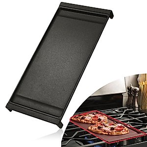 [Upgraded] WB31X24738 Gas Range Griddle, Griddle Plate Replacement Part fit for GE Stove, Cast Iron Center Griddle, Replaces WB31X24998