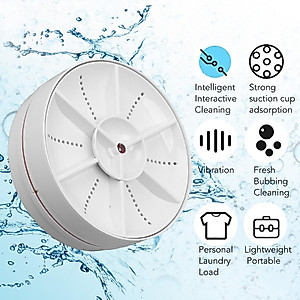 Portable Countertop Dishwasher, 8.5V 2A 18W Mini Dishwasher Deep for Kitchen (White)