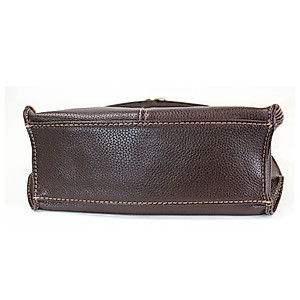 CHALA Charming Crossbody Mid Size Handbag with Mini Butterfly/Dragonfly Key fob (Dark Brown)