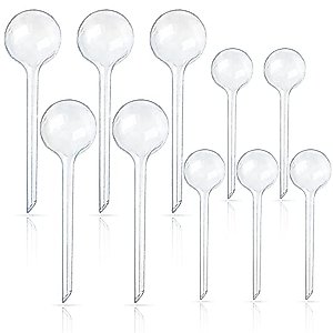 10 Pcs Plant Watering Globes,Clear Automatic Watering Bulbs,Plastic Garden Water Device for Plants,Water Drip Irrigationdevice Watering System