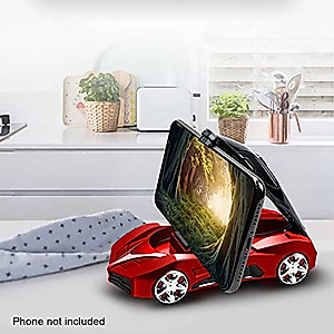 SYCOOVEN Car Phone Holder, Car Shape Phone Mount Silicone Car Pad Mat for Various Dashboards, Slip Free Desk Phone Stand Compatible with iPhone, Samsung, Android Smartphones, GPS Devices and More