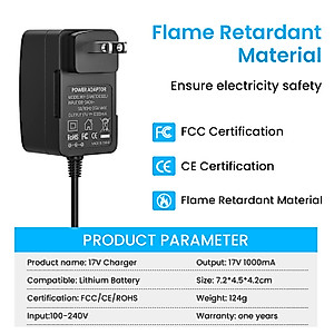 NFGEKT Charger for Bose Soundlink I II III 1 2 3 Charger Bluetooth Speaker Power Cord Replacement 17V-20V Bose Soundlink Portable Wireless Speaker P/N: 369946-1300 306386-101 404600 414255