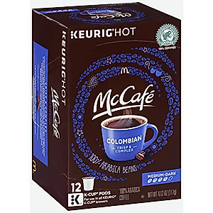 McCafe Colombian Keurig K Cup Coffee Pods (12 Count, 4.12 oz Box)