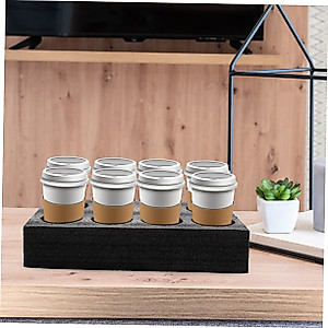 LABRIMP 2pcs Pearl Cotton Cup Holder Drink Carrier Tray Coffee Cup Bottle Carrier Coffee Cup Holders Car Cup Holders Coffee Tray Milk Tea Packing Tray Fixture Epe Pearl Cotton Foam Drinks