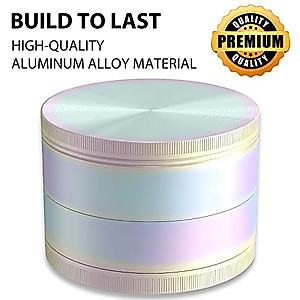 LITDAY Grinder 2.5 inch Colorful White