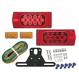 Optronics TLL36RK Red Rectangular Combination Tail Light Kit