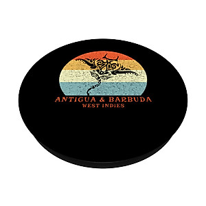 Antigua & Barbuda, West Indies Tribal Manta Ray Vacation PopSockets Swappable PopGrip