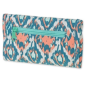 KAVU Big Spender Tri-fold Wallet Clutch Travel Organizer - Beach Paint