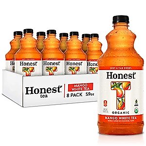 Honest Tea Mango White Tea, Mango White Tea, 59 Fl Oz (Pack of 8)