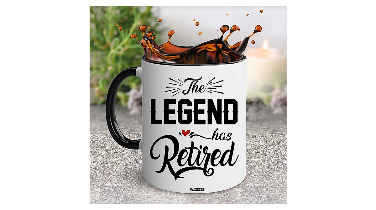 WHIDOBE Retirement Mug - Perfect Gift for Coffee Lovers