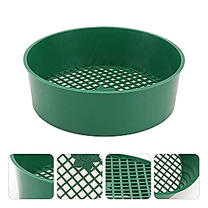 Yardwe Green Toys 10pcs Outdoor Bonsai Screen Spreaders Seeding Classifier Pan Rock Planter Separator Green Stackable Mesh for Cultivation Panning Riddles Earth Tool Riddle Planting Kids Toys