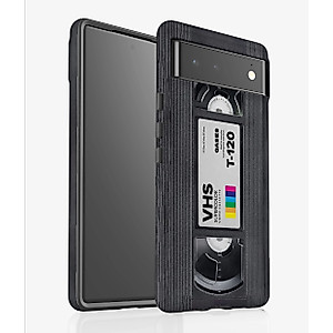 Qases Google Pixel 6 Pro Case - VHS Cassette - Ultra Tough Case - Customized