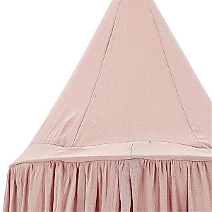 LLBubble Kids Baby Round Dome Bed Canopy Cotton Cloth Mosquito Net Children Indoor Outdoor Castle Play Tent Room Hanging Decoration-Orange