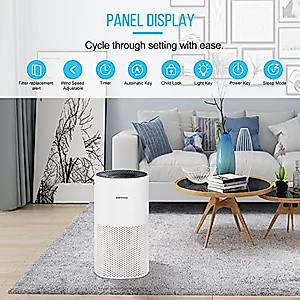 Air Purifier for Large Room, H13 HEPA Air Filter Cleaner for Bedroom, Covers up to 1000 sq ft, Auto whole Home Air Purifier Cleaner, Quiet Room Air Filters