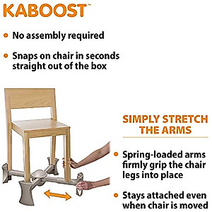 KABOOST Booster Seat for Dining Table, Natural – Goes Under The Chair – Portable Chair Booster for Toddlers and Grown Ups