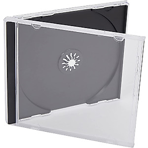 Q Connect KF02209 Cd Jewel Case - Black/Clear (Pack of 10)