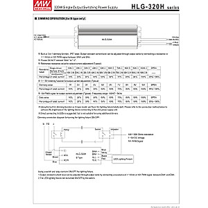 HLG-320H-24A Mean Well LED Power Supply