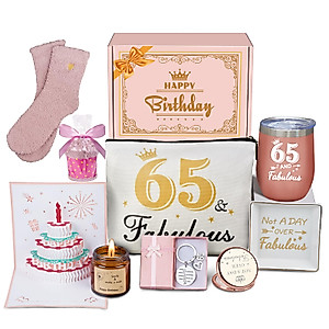 65th Birthday Gifts For Women, Happy 65th Birthday Gifts For Her Best Friend Mom Sister Wife Turning 65, Gift For 65 Year Old Woman Birthday Unique, Funny Birthday Gift Box Ideas