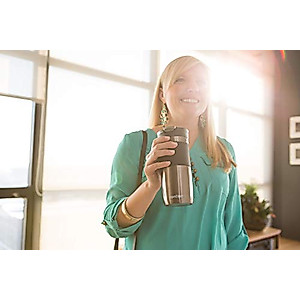 Contigo Byron Snapseal Travel Mug, Stainless Steel Thermal mug, vacuum flask, leakproof tumbler, coffee mug with BPA free Easy-Clean Lid, 590 ml, Black