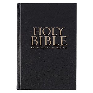 KJV Holy Bible, Pew and Worship Bible Large Print Red Letter Edition Hardcover - Ribbon Marker, King James Version, Black (KJV Pew and Worship Editions)
