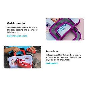 Pebble Gear Disney Mickey Kids Laptop Carry Bag - Universal - Fits 7 Inch Tablets - for Travel and Holidays - Storage for Toys, Headphones, Tablets - Storage Pocket (Mickey Always and Forever)