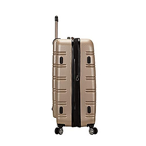Rockland Melbourne Hardside Expandable Spinner Wheel Luggage, Champagne, 3-Piece Set (20/24/28)