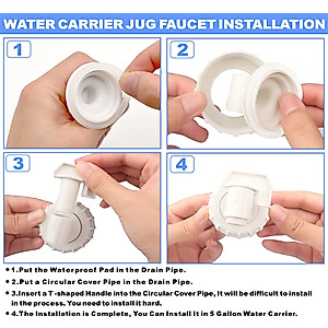 5-Gallon Water Jug Spigot, Water Carrier Jug Replacement Faucet Assy Kit. Compatible with Coleman 5 Gallon Water Carrier Model 5620 Blue 5-Gallon Chiller. Easy replacement Durable 5-Gallon Faucet Assy