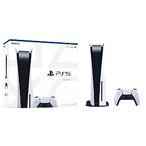 Sony Playstation 5 Disc Edition 825GB Gaming Console + 1 Wireless Dual Charger Dock Controller for PS5 (Renewed)