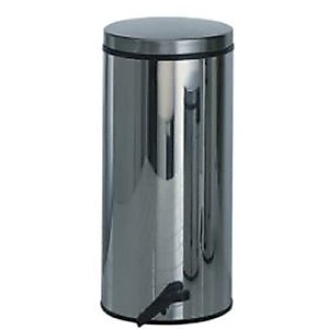 ウェスコ(Wesco) Bin 22L 127 Pedal Trash Can, サイズ:∅27×H58cm, Stainless Steel Mirror