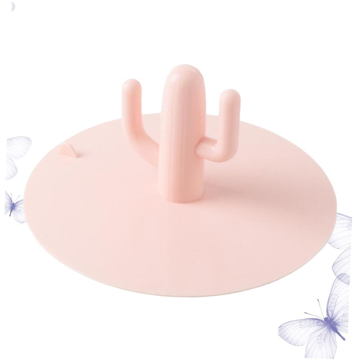 2pcs Bathtub Stopper for Bathroom Round Cactus Shape Plug Silicone Sink Cover Creative Sink Plug Kitchen Accessories Silicone Sink Plug