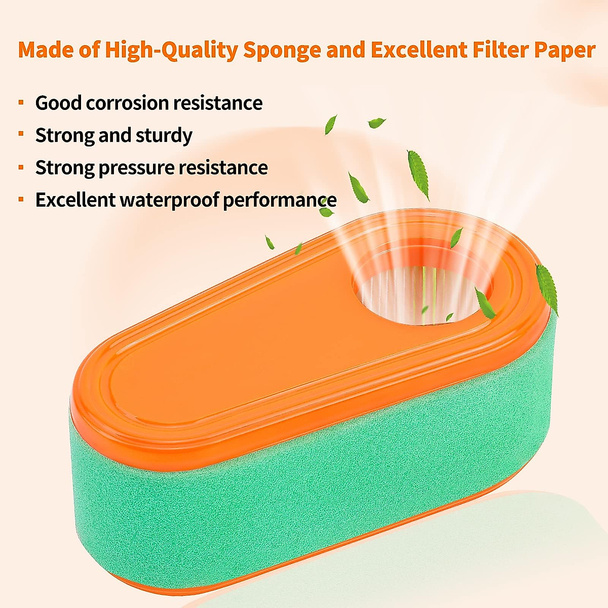 KLWZH 795066 Air Filter Cartridge 796254 Pre Filter for 5419 5419K 775EX 800E 825E 850 850E 875EX 950E DOV 700 111P02 7.75hp 8.50-8.75HP Engines Troy Bilt TB360 Lawn Mower Air Filter