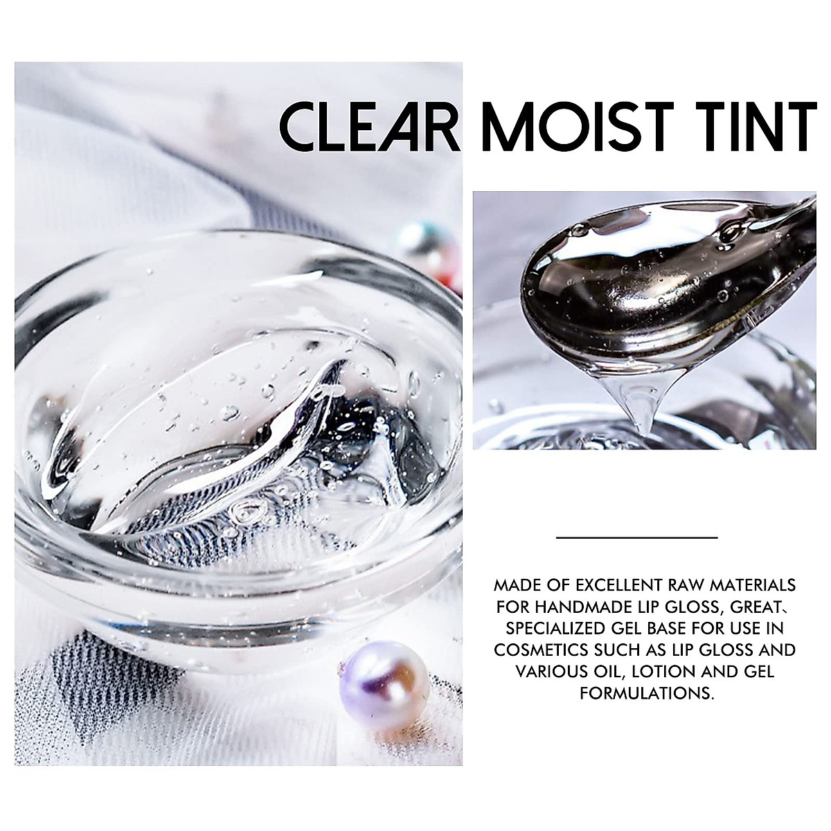 KYDA 200ML Moisturize Lip Gloss Base,Lip Gloss Base Oil Material Lip Makeup Primers, Non-Stick Lipstick Primer Lip Gloss Base for DIY Handmade Lip Balms Lip Gloss-200g