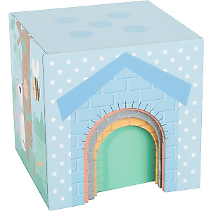 Pastel Animals Stacking Tower by Small Foot – Nesting and Stacking Cups – Building Blocks Develop Fine Motor Skills – Classic 10 Piece Educational Game for Toddlers – Ages 12+ Months