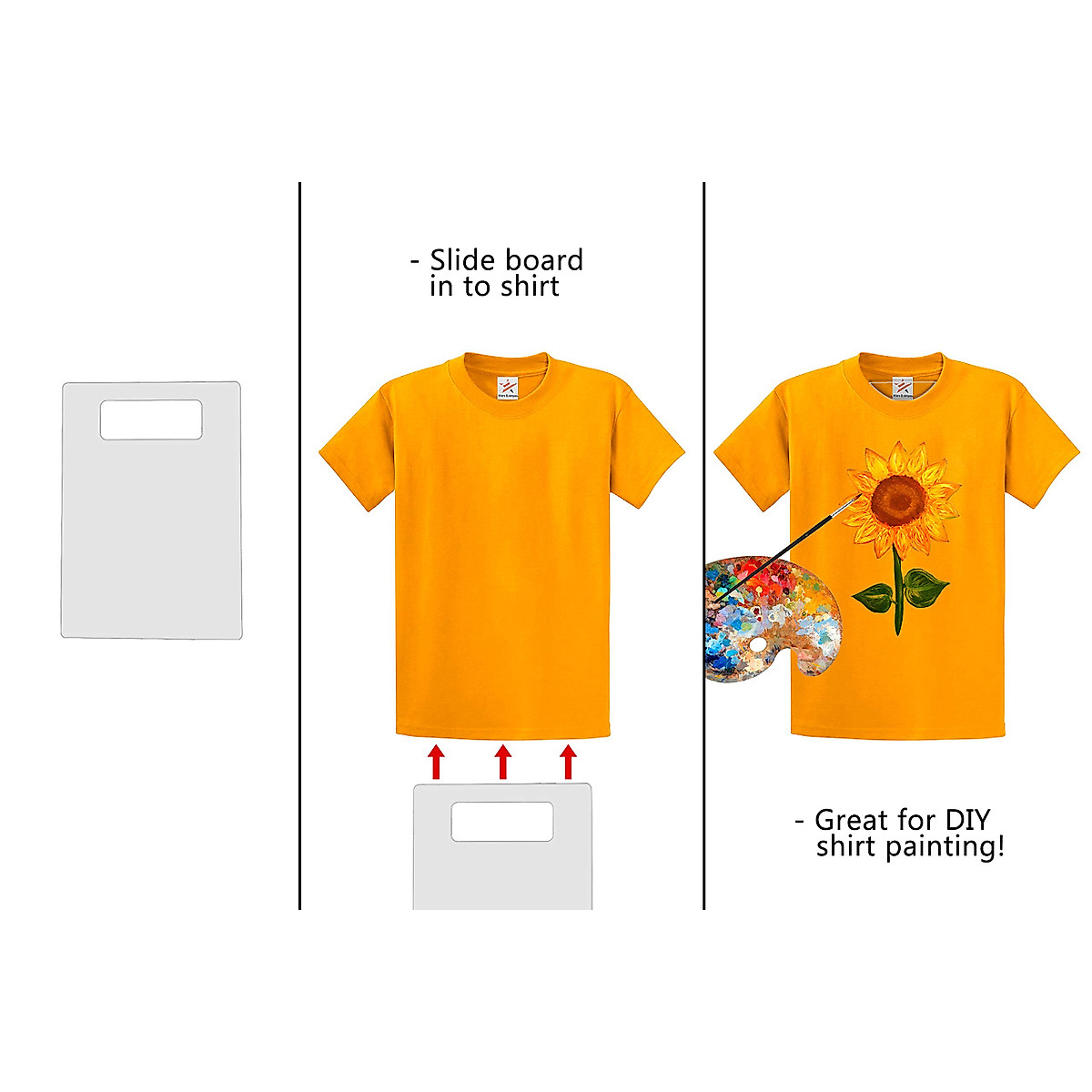 Shirt Folding Board 9.5" x 14" Acrylic Laundry Organizer for Clothing Stores Sporting Goods Stores Neatness Seekers Efficient Innovative Portable Sturdy Use at Home Clear by Marketing Holders