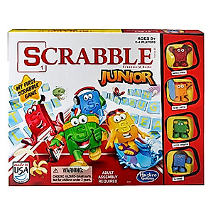 Hasbro Gaming Scrabble Junior Game, Family Educational Board Game for Kids, 2-4 Players, 5+ Years