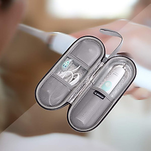 RLSOCO Hard Case for Philips Sonicare ProtectiveClean 4100/5100/6100/1100/6500/7500 Electric Toothbrush & Works With Oral-B Pro 1000 / Pro-Health/Pro 5000 / Pro 3000 / Pro 1500 Electric Toothbrush