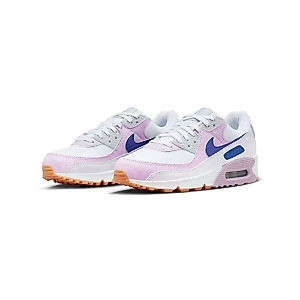 Nike Women's Air Max 90 Shoe, White/Lapis-doll-pure Platinum, 6.5